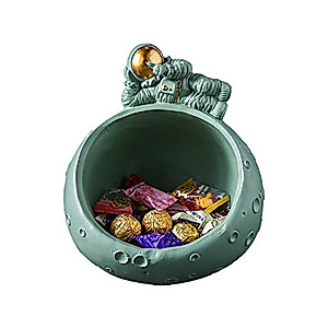 STRR Key Bowl Key Bowl for Hallways, Coffee Table Decor Astronaut Modern Coffee Table Decor, Jewelry Organizer Tray Key Phone Coin Watch Entryway Tray, Housewarming Gift (Color : Green)