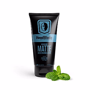 HeadBlade HeadLube Matte Moisturizer Lotion for Men (5 oz) - Leaves Head Smooth and Grease-Free