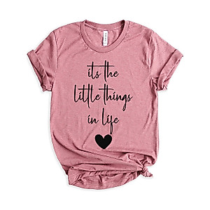 Teeny Fox Little Things in Life Mother Daughter Matching Outfits Mom and Me Cute Family Shirts