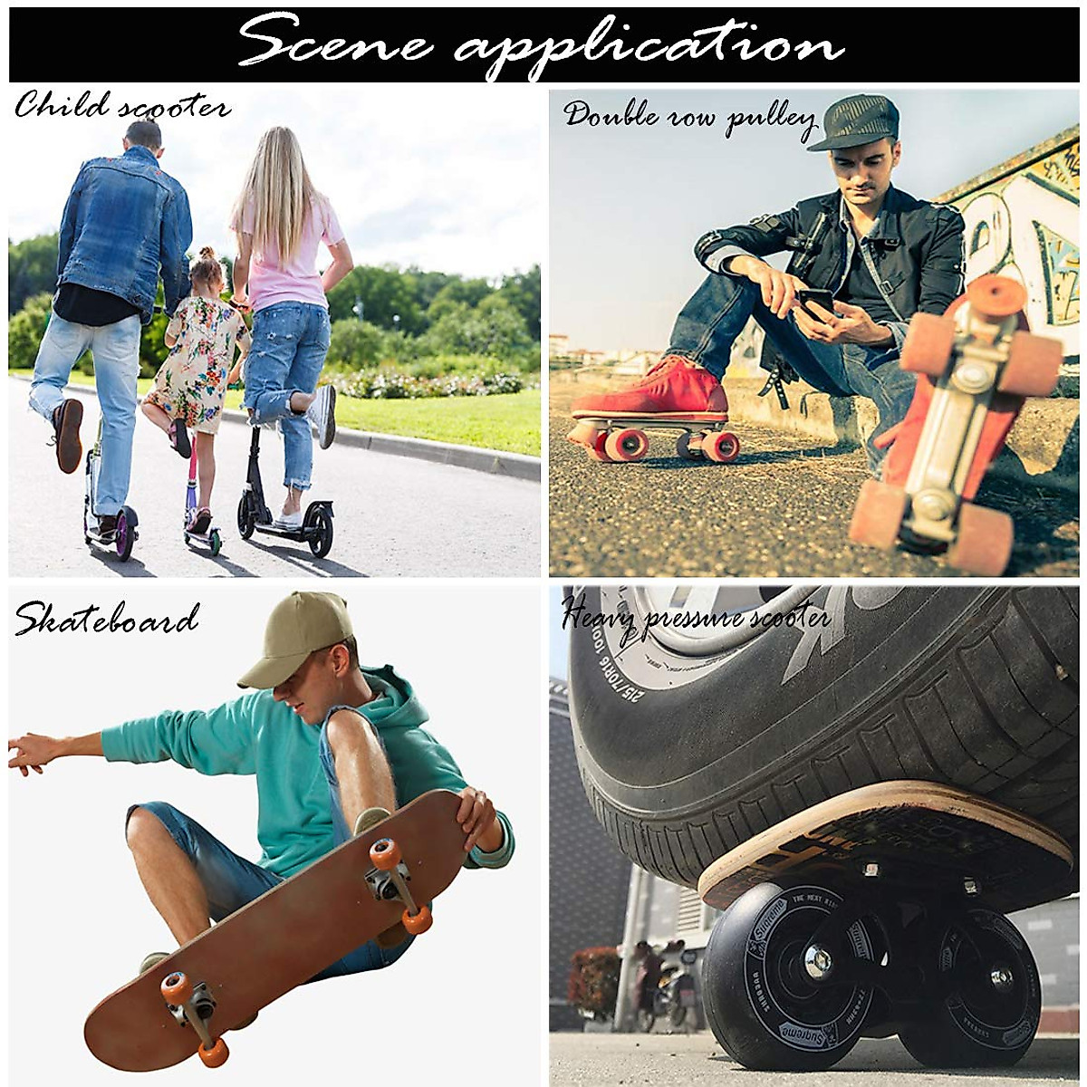 Newsfana Aluminum spacers Skates 8-Pack Spacers for Inline Skate 8mm Axles Spacers (Silver)