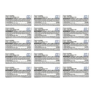 Xsplendor (15-Pack) Battery for Cisco 8800 PN 74-102376-01, CP-BATT-8821, GP-S10-374192-010H 1700mAh 15 Batteries