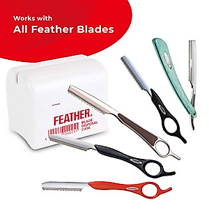 Feather Razor Blade Disposal Case for Barbers 3 Pk