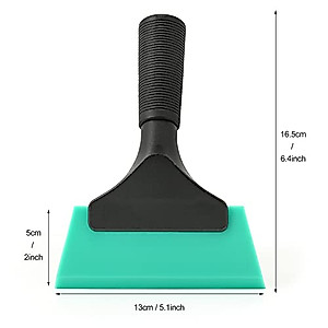 EHDIS Small Squeegee 5 inch Rubber Window Tint Squeegee for Car, Glass, Mirror, Shower, Auto,Windows -Red (Light Blue, 2)