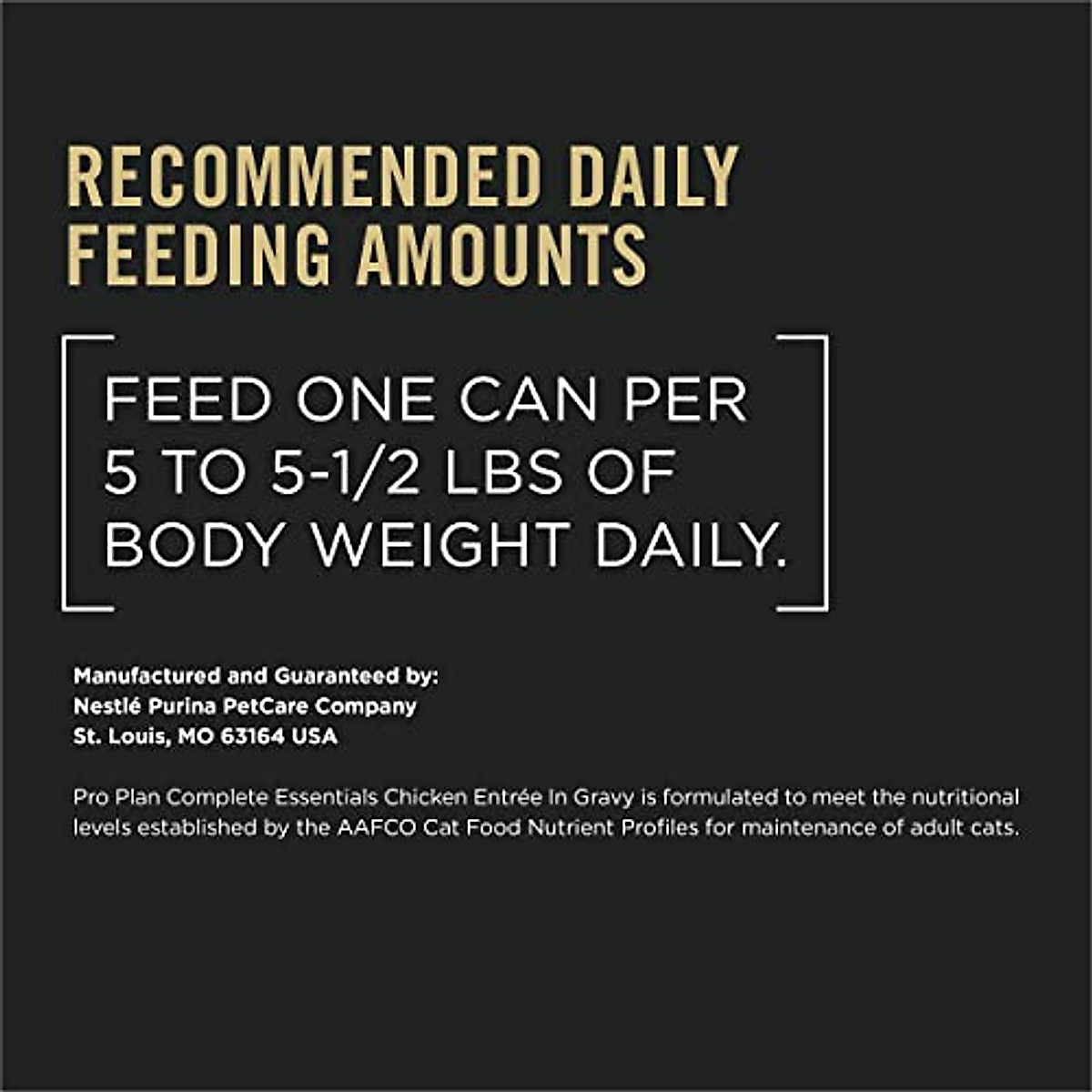 Purina Pro Plan Complete Essentials High Protein Cat Food Gravy, Wet Cat Food Chicken Entree - (24) 5.5 oz. Cans