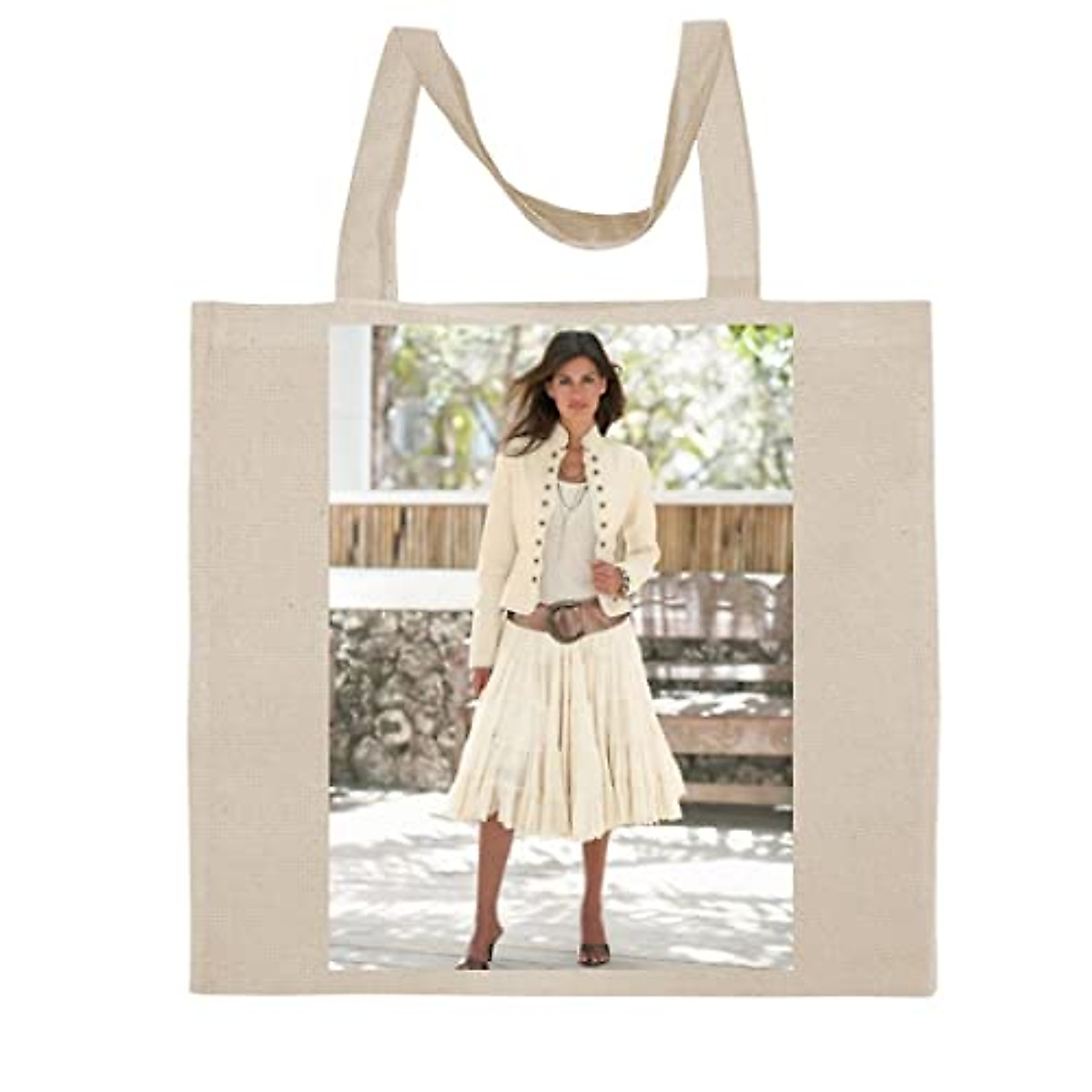FC Carino Yamila Diaz Rahi - A Nice Graphic Cotton Canvas Tote Bag FCA #FCAG420352