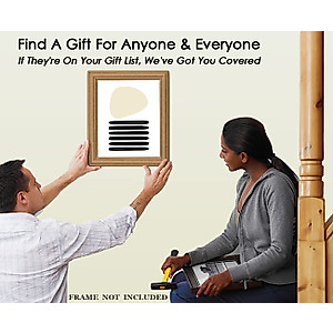 Geometric Shapes Abstract Wall Art: Minimalist, Aesthetic & Boho Wall Art Print for Home, Office, Dorm, Bedroom & Living Room Decor - Creative Housewarming Gift Idea | Unframed Posters 8x10