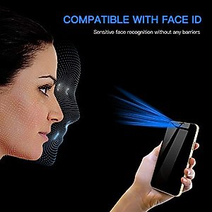 Intermerge 2 Pack Privacy Screen Protector for iPhone 12 Pro Max, Premium 4D Curved Edge to Edge Full Coverage Privacy Tempered Glass Screen Protector for Apple iPhone 12 Pro Max
