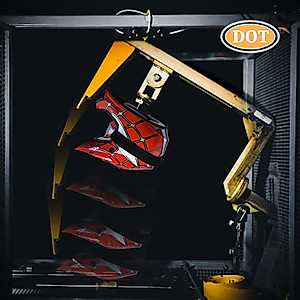 XFMT DOT Youth Kids Motocross Offroad Street Dirt Bike Helmet Youth Motorcycle ATV Helmet with Goggles Gloves Red Spider M