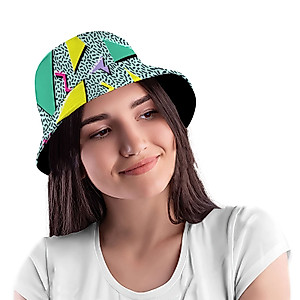 90s Outfit for Women,80s Bucket Hats Fashion Sun Cap Packable Outdoor Summer Fisherman Hat for Women and Men