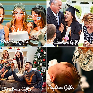 Haoze Mustard Seed Necklace Christian Gifts for Women, Stainless Steel Faith Mustard Seed Necklace Inspirational Christian Religious Jewelry Gifts for Women (0-Mustard Seed Necklace-Rectangle -Gold)