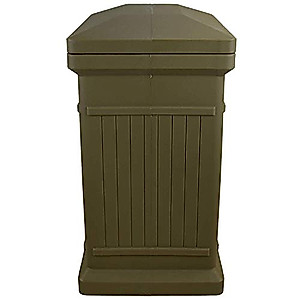 RTS Home Accents ParcelWirx Premium Vertical Storage Cabinet/Package Delivery Box with Lift Off Lid, Oak