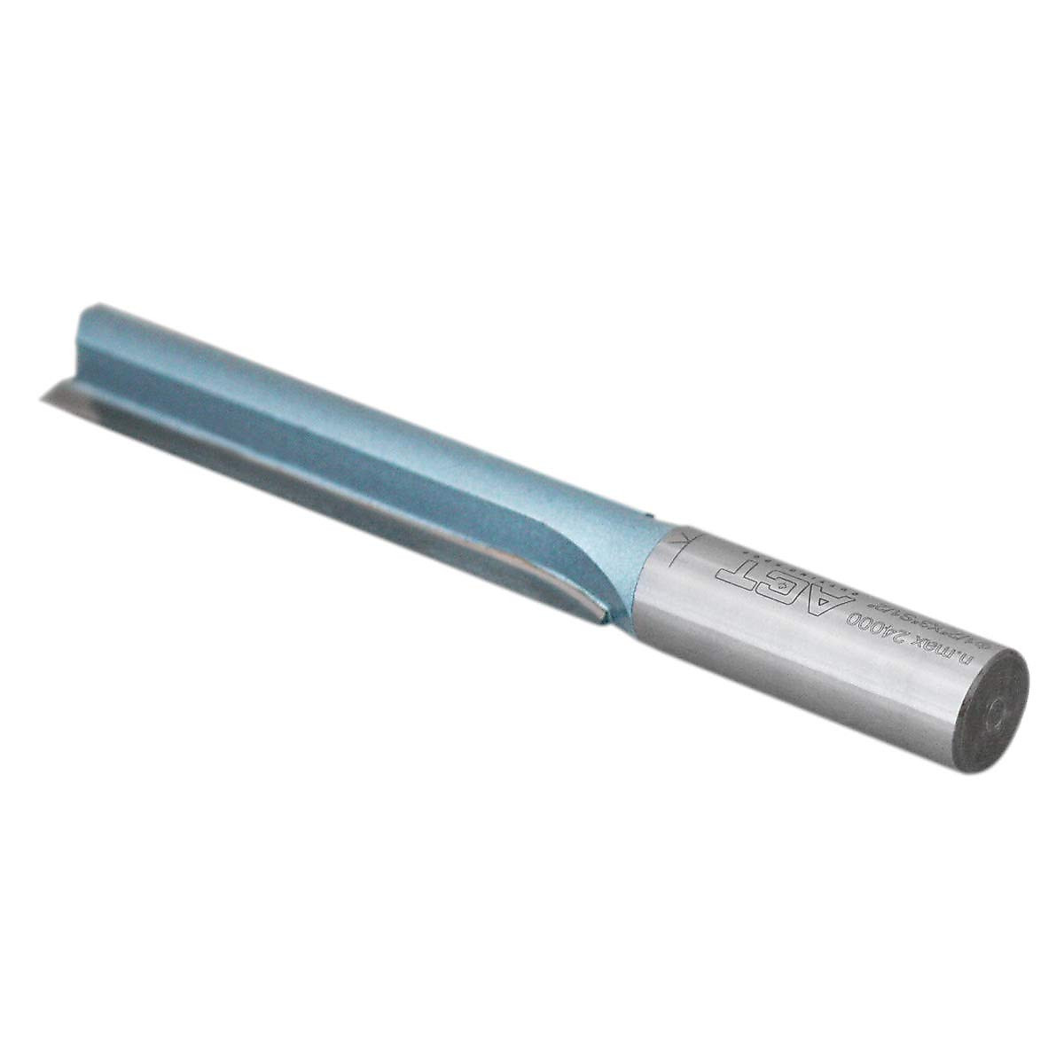 Accusize Industrial Tools Double Flute Extra Long Straight Carbide Tipped Router Bit, 1/2'' Diameter, 3'' Depth, 1/2'' Shank, 4.7'' Oal, 0021-0828