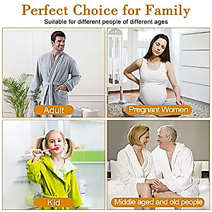 Squatting Toilet Stool, Bamboo 8 Inch Toilet Potty Stool, Foldable Bathroom Poop Stool with Non-Slip Mat for Adults Children