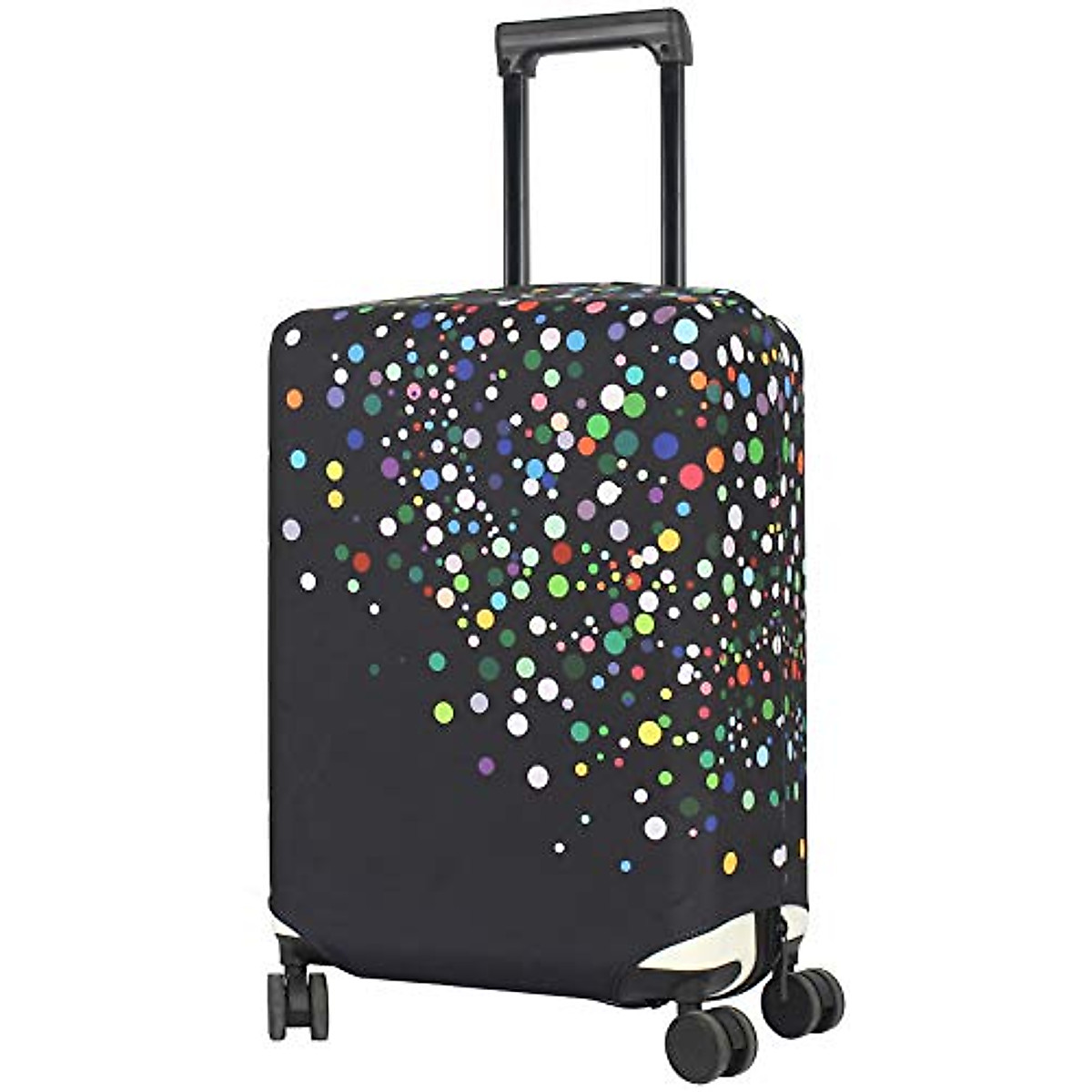 HYPER VENTURE Washable Luggage Cover - Fashion Suitcase Protector Fits 27-30 Inch Luggage (Color Dots, L)