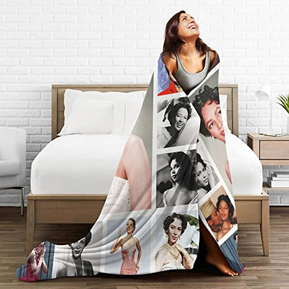 Dorothy Music and Dandridge Blanket Soft Warm Flannel Fleece Blanket Throw Blankets for Bed Couch 80"x60"