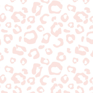 Lambs & Ivy Signature Pink/White Leopard Organic Cotton Fitted Crib Sheet