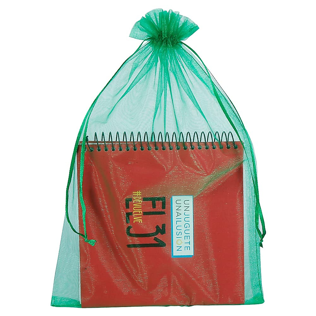 HRX Package 100pcs Large Organza Bags, 8x12 inch Mesh Gift Drawstring Pouches Goodie Bags Assorted Colors for Christmas Shower Party Favors Samples