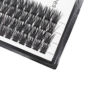Bodermincer 84 Clusters Large Pack D Curl Volume Lashes Set Wide Cluster False Eyelash DIY Eyelash Extension Individual Lash Girl Women Home Eyelash Extension (12mm)