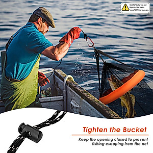 QualyQualy Foldable Fish Basket - Portable Collapsible Fishing Net Storage Cage for Live Fish