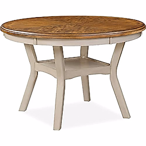 New Classic Furniture Mitchell 5-Piece Dining Set with 1 Table and 4 Chairs, Bisque/Brown