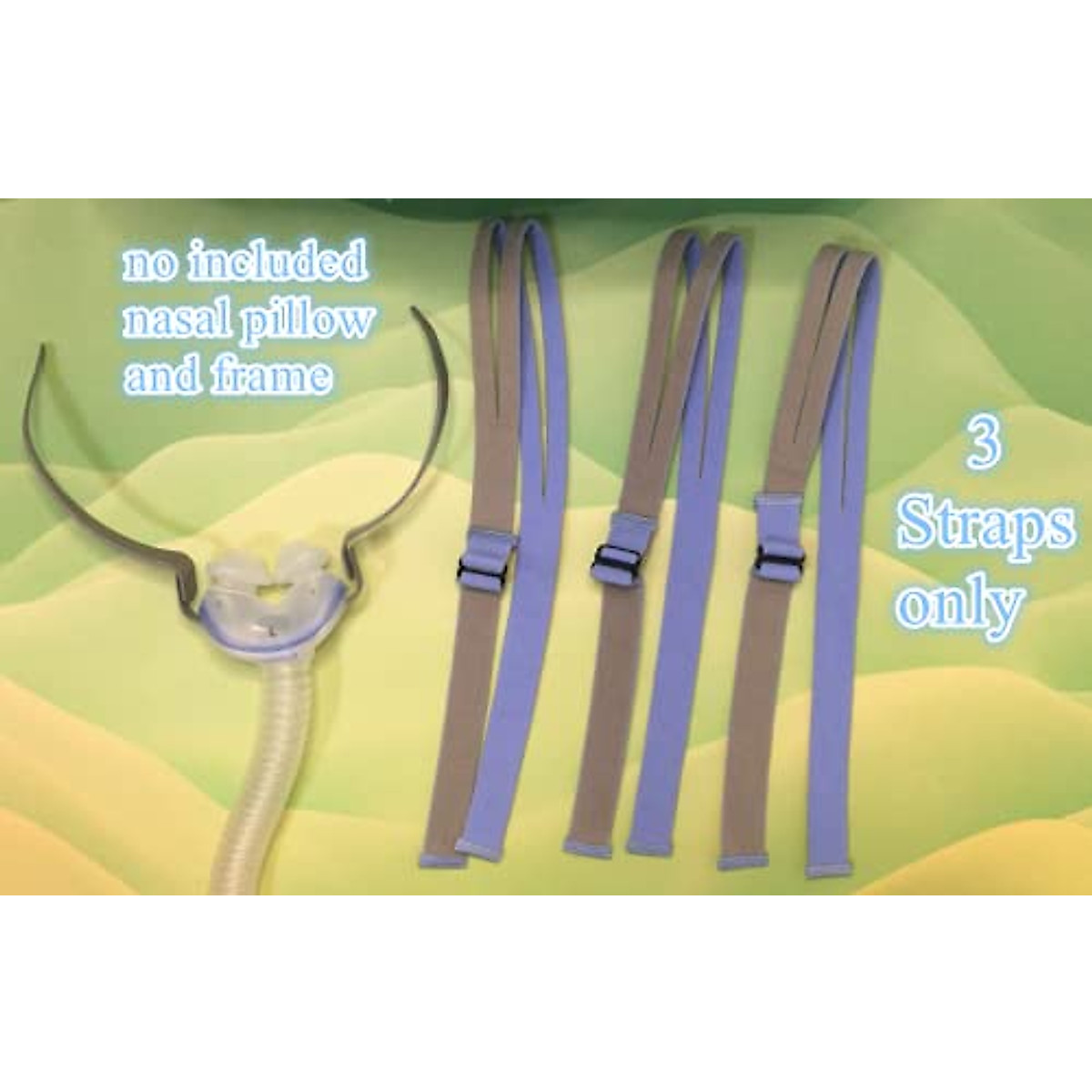 Advanced Upgraded Airfit P10 Headgear Strap,Compatible with P10/N30, Upgraded Fully Adjustable - Quick fit with Clip Connected - Stronger Elasticity Much Longer Strap – 3 Pack