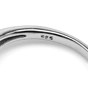 Silvershake 7mm Natural Round Shape Moonstone White Gold Plated 925 Sterling Silver Celtic Knot Solitaire Ring Size 9