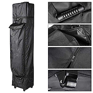 Instahibit Universal Canopy Roller Bag for 10x15 Pop Up Canopy Tent Heavy Duty Wheel Canopy Carry Bag with Handles 1680D