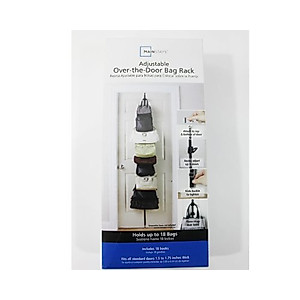 Mainstays Adjustable Over the Door Bag Rack