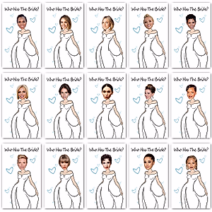 ukebobo 33 Cute Bridal Shower Games - Scratch Off Bridal Shower Game.Funny Bachelorette Party Games - Who Has The Bride - 33 Sheets