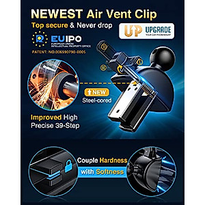 VANMASS 2023 Newest Car Phone Holder Mount [Upgraded Super Suction] Dashboard Phone Holder, Cell Phone Holder Car Dash Windshield Air Vent Stand for iPhone 14 13 12 Pro Max Samsung, Matt Blue