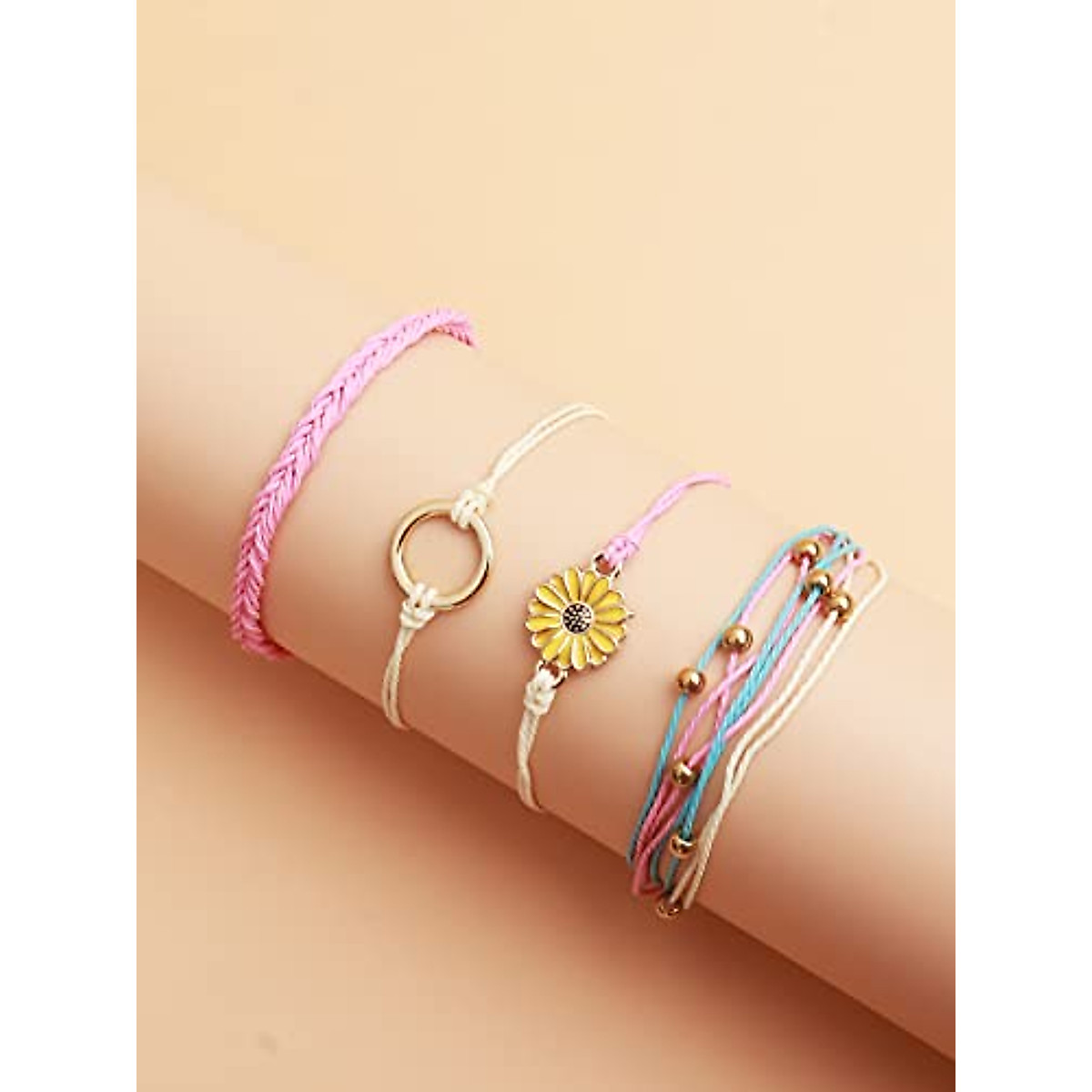 Long tiantian Cute String Bracelets for Women Trendy Summer Stuff Boho Friendship Bracelets Waterproof 4ocean Bracelets Outfits Adjustable Wave Surfer Beach Bracelets Stocking Stuffers