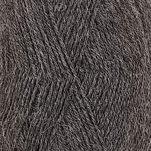 65% Wool 35% Alpaca Yarn, Drops Flora, 1 or Superfine, Fingering Weight, 4 ply, 1.8 oz 230 Yards per Ball (05 Dark Grey)