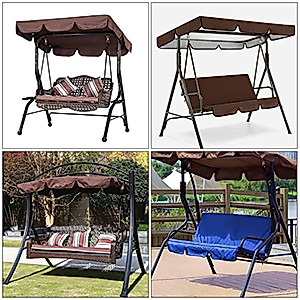 Cabilock Outdoor Furniture Outdoor Swing Swing Protecting Cover Swing Canopy Replacement Cover Swing Roof Cover Swing Protector for Outdoor Outdoor Furniture Porch Swing