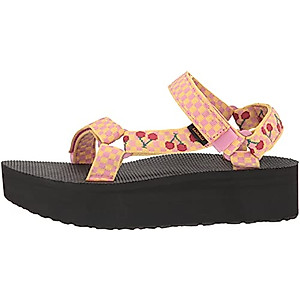 Teva Women's Flatform Universal Sandal, Picnic Cherries Rosebloom, 10