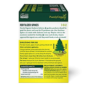 Purely Organic Products Purely Organic Tree & Shrub Fertilizer Plant Food Spikes (Box of 6 Spikes)