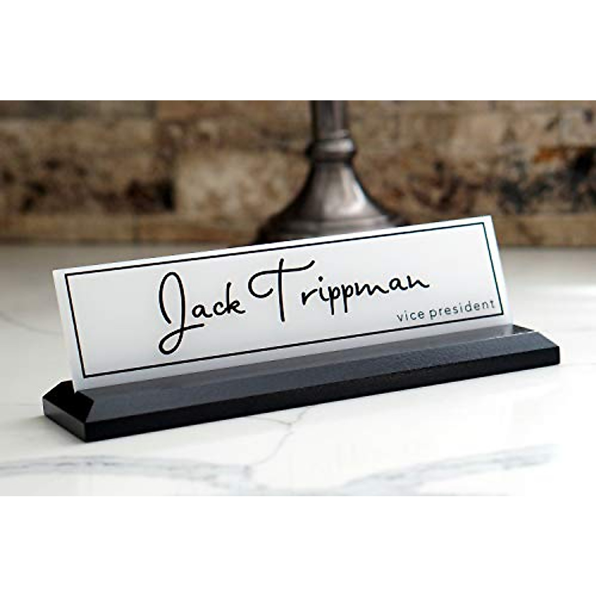 Desk Name Plate Personalized with your Name and Title
