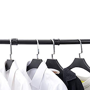 Industrial Pipe Clothing Rack, Wall Ceiling Mounted Clothes Garment Rack 30'', Black Iron Pipe Clothes Hanging Bar, Heavy Duty Metal Hanging Rod for Retail Display Closet Storage and Laundry Organizing