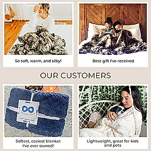 Luxury Plush Blanket - Cozy, Soft, Fuzzy Faux Fur Throw Blanket for Couch - Ideal Comfy Minky Blanket for Adults for Cold Nights by Everlasting Comfort