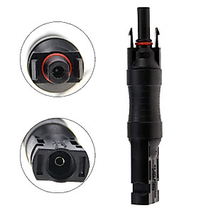 ZOOKOTO 5pcs Solar Panel PV Connector with Built in 20A Diode Waterproof Solar Panel Cable Connector 20A 20SQ045