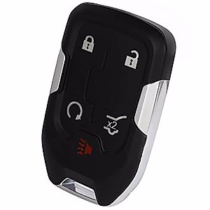 ANGLEWIDE Car Key Fob Keyless Entry Remote SHELL CASE Replacement for 17 for GMC DENALI XL (FCC 13508275) 5 Buttons 1pad