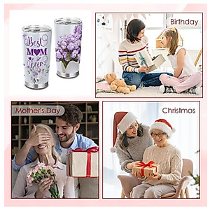 20 OZ Stainless Steel Vacuum Insulated Tumbler – Best Mom Ever Gifts for Mom, Daughter, Son, Gift for Mother's Day, Birthday, Thanksgiving, and Special Occasions (best mom ever)