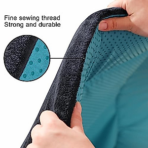 Magic Dog Large Dog Bed Soft Dog Crate Pad Mat, 42-Inch Washable Comfy Kennel Pad with Anti Slip Bottom Pet Sleeping Beds, Dark Grey