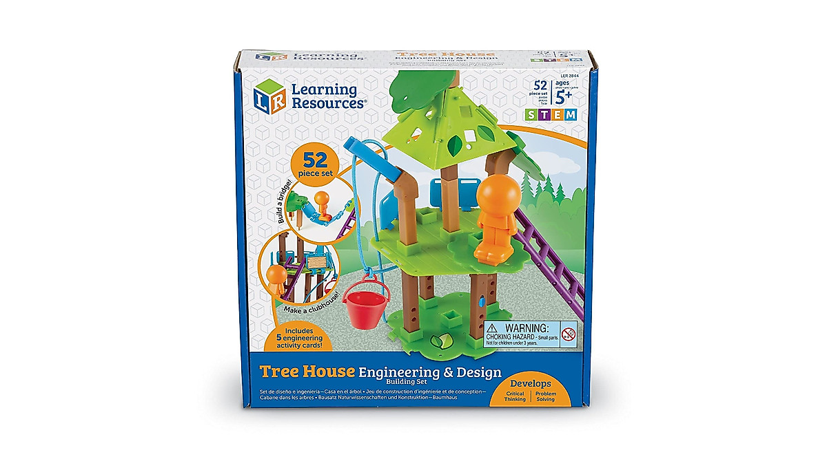 STEM Tree House Building Set - 52 Pieces for Kids