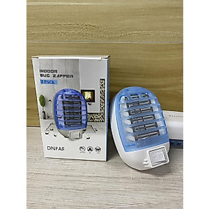 DNFAF Fly Trap for Indoors, Bug Zapper Indoor, Electronic Mosquitoes Killer Mosquito Zapper with Blue Lights for Living Room, Home, Kitchen, Bedroom, Baby Room, Office(2 Packs)