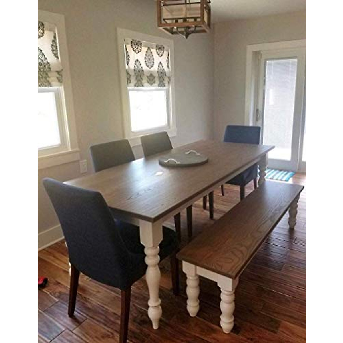 CAROLINA LEG CO. Chunky Farmhouse Table Legs - Unfinished - DIY Furniture - Turned Legs - Set of 4 - Dimensions: 3.5" x 29"