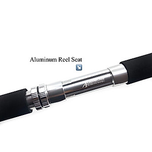 Fitzgerald Fishing Stunner HD Saltwater 5’8"-6'6” Line Weight 40-150 Lb, 80-200 Lb & 20-80 Lb, Heavy, X-Heavy & XX-Heavy Conventional Offshore or Nearshore Rods Great for Snapper, Grouper, Dolphin