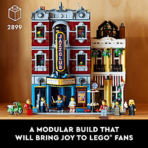 LEGO Icons Jazz Club 10312 Building Set for Adults and Teens, A Collectible Gift for Musicians, Music Lovers, and Jazz Fans, includes 5 Detailed Rooms within The Music Venue and 8 Minifigures