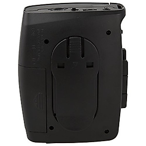 GPX Portable Cassette Player, 3.54 x 1.57 x 4.72 Inches, Requires 2 AA Batteries - Not Included, Red/Black (CAS337B) Black/Red