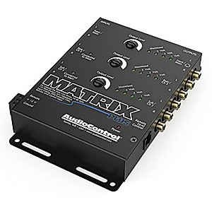 AudioControl Matrix Plus Black Six Channel Line Driver with Remote Level Control Input