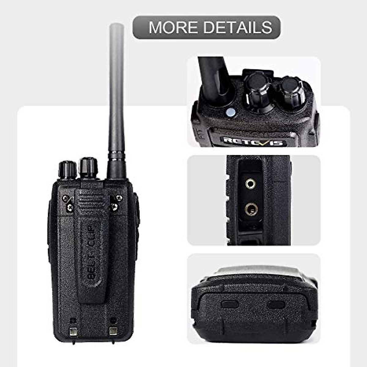 Case of 4,Retevis RT21 Walkie Talkies Adults Rechargeable, Two Way Radios Long Range,16 Channels VOX Hands Free Emergency 2-Way Radio for Family and Small Organization Business